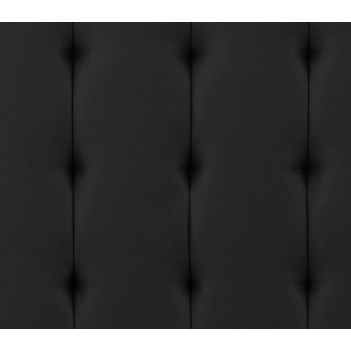 DHP Emily Upholstered Platform Bed with Modern Vertical Tufted Headboard, No Box Spring Needed, King, Black Faux Leather