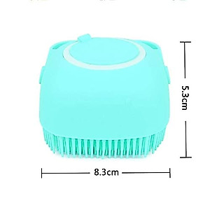 INGVY Dry Brushing Body Brush Exfoliating Body Scrub Bath Brush Bath Brush Silicone Massage Brush Creative Refillable Liquid Shower Bath Ball Brush