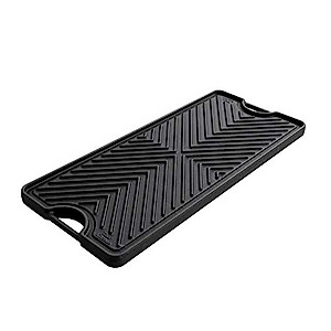 THOR Kitchen Cast-Iron Double Burner Griddle BBQ Plate - Model RG1022