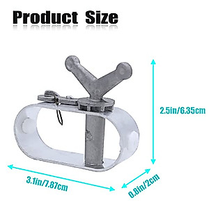 Swimming Pool Cover Winch for Above Ground Swimming Winter Ratchet Rust-Proof Aluminum Replacements Safety Cover, Pool Winch Tightener for Round Rectangular Pool Winter Cover（2pcs）