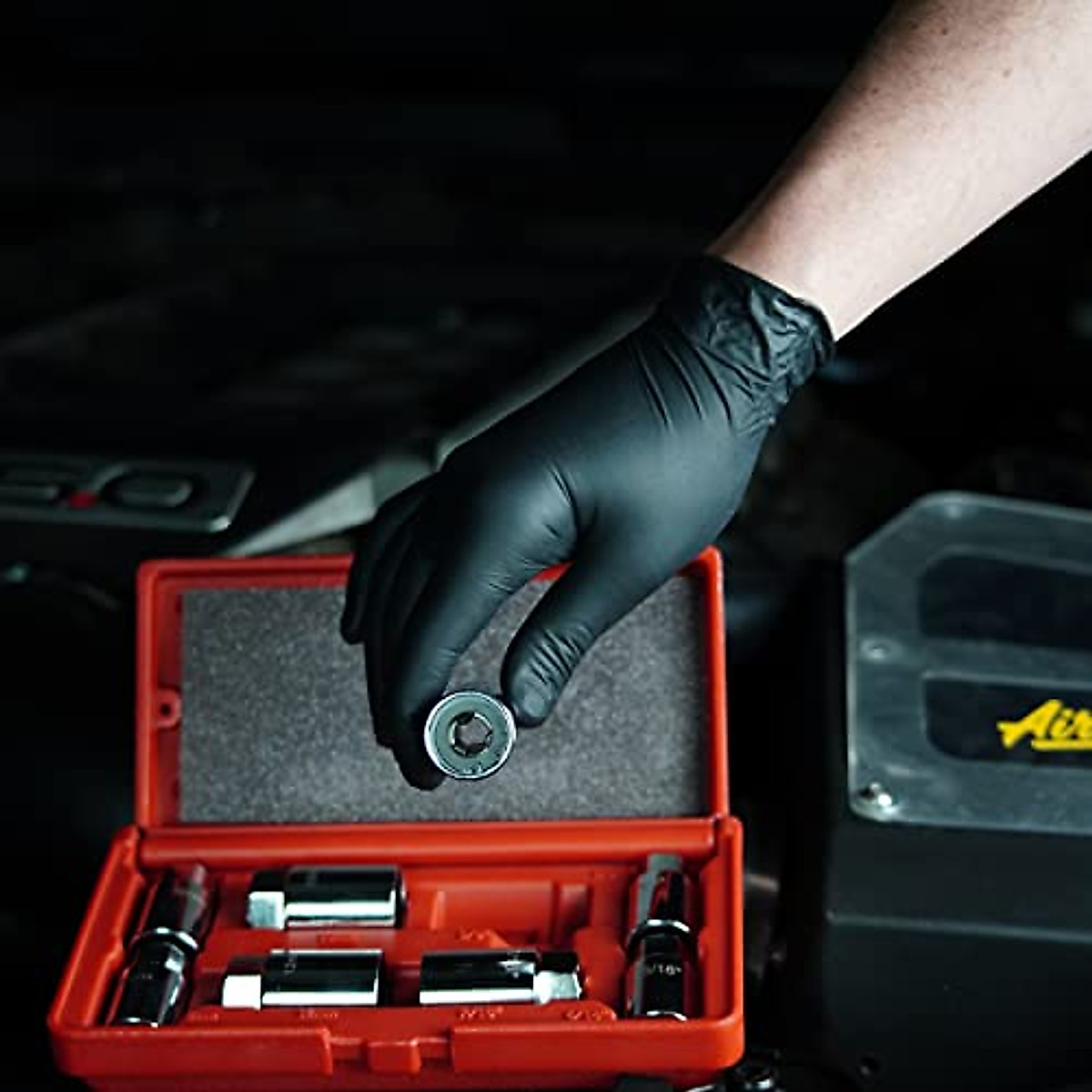 ABN Stud Extractor Set, Broken Stud Removal Socket 8-Piece SAE & Metric Stud Remover Set – Stud Puller Sockets