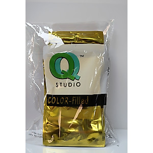100PCS Double-Sided Shiny Gold Flat Zip Seal Premium Foil Bags 10x15cm (3.9x5.9")
