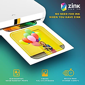 Kodak 2”x3” Premium Zink Pre-Cut Sticker Photo Paper (30 Sheets) Compatible with All Kodak 2x3” Instant Print Products – Except Printomatic