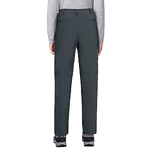 CAMELSPORTS Women’s Fleece Lined Hiking Pants Waterproof Warm Softshell Pants Windproof Snow Ski Cargo Pants for Outdoor