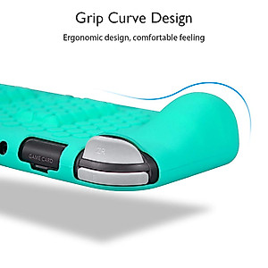 Silicone Case for Nintendo Switch Lite, Anti-Shock, Anti-Scratch and Non-Slip Protective Cover with Ergonomic Grip Design, Drop Protection Grip Case for Nintendo Switch Lite - Turquoise