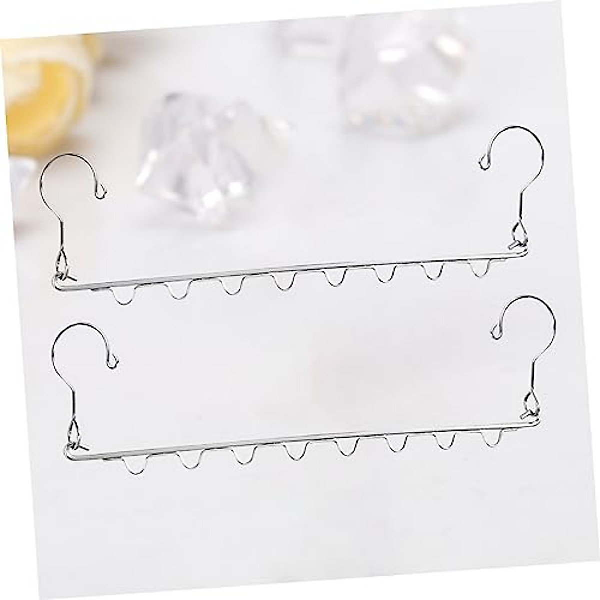 GARVALON Clip Hangers 2pcs Clothes Hangers Clothes Drying Rack Storage Hanger Hook up Storage Artifact Show Off Fold Drying Rack Storage Rack Clip Hooks