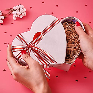 Valentine Heart Ribbons for Gifts Wrapping 15 Rolls Love Heart Ribbons for Craft Valentines DIY Craft Decoration Party Favors Supplies