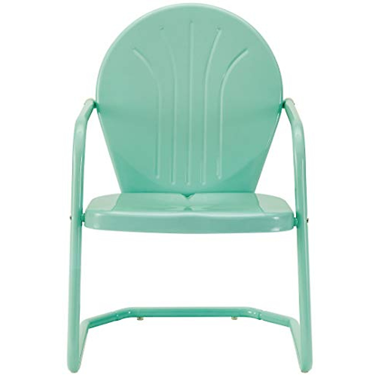 Crosley Furniture CO1001A-AQ Griffith Retro Metal Outdoor Chair, Aqua