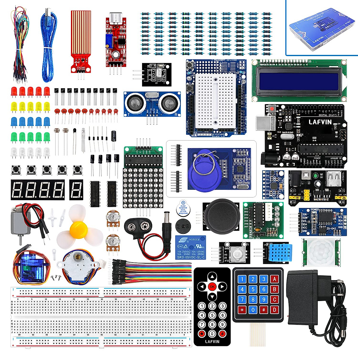 LAFVIN Ultimate Starter kit with R3 Board Mega2560 Mega328 Nano Compatible with Arduino IDE with Tutorial