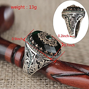 HSQYJ Retro Color Crystal Pear Ring Elegant Vintage Rhinestone Flower Cocktail Statement Rings Uniquely Stylish Fashion Creative Engagement Jewelry for Women