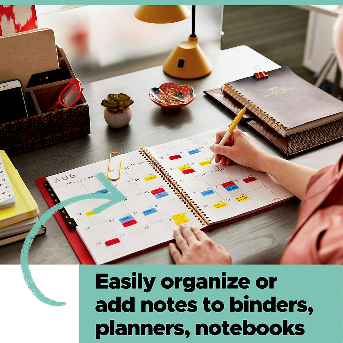 Post-it Flags 6835CB2 Page Flags in Portable Dispenser, 5 Bright Colors, 5 Dispensers, 20 Flags/Color