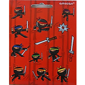 amscan Ninja Sticker Booklet Book Novelty & Amusement Toys, Multicolor