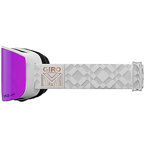 Giro Ella Ski Goggles - Snowboard Goggles for Women - White Limitless Strap with Vivid Pink/Vivid Infrared Lenses