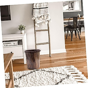 NALsa 1pc Retro Trash Can Trash Can Small Trash Can Office Trash Can Plastic Trash Can Mini Trash Can Bathroom Waste Storage Trash Can Household Trash Can