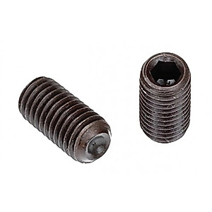 Set Screws, Cup Point, M5-0.8 x 10mm, Alloy Steel, Hex Socket, (Quantity: 100) Coarse Thread, M5 Grub/Blind/Allen/Headless Screw, Length: 10mm