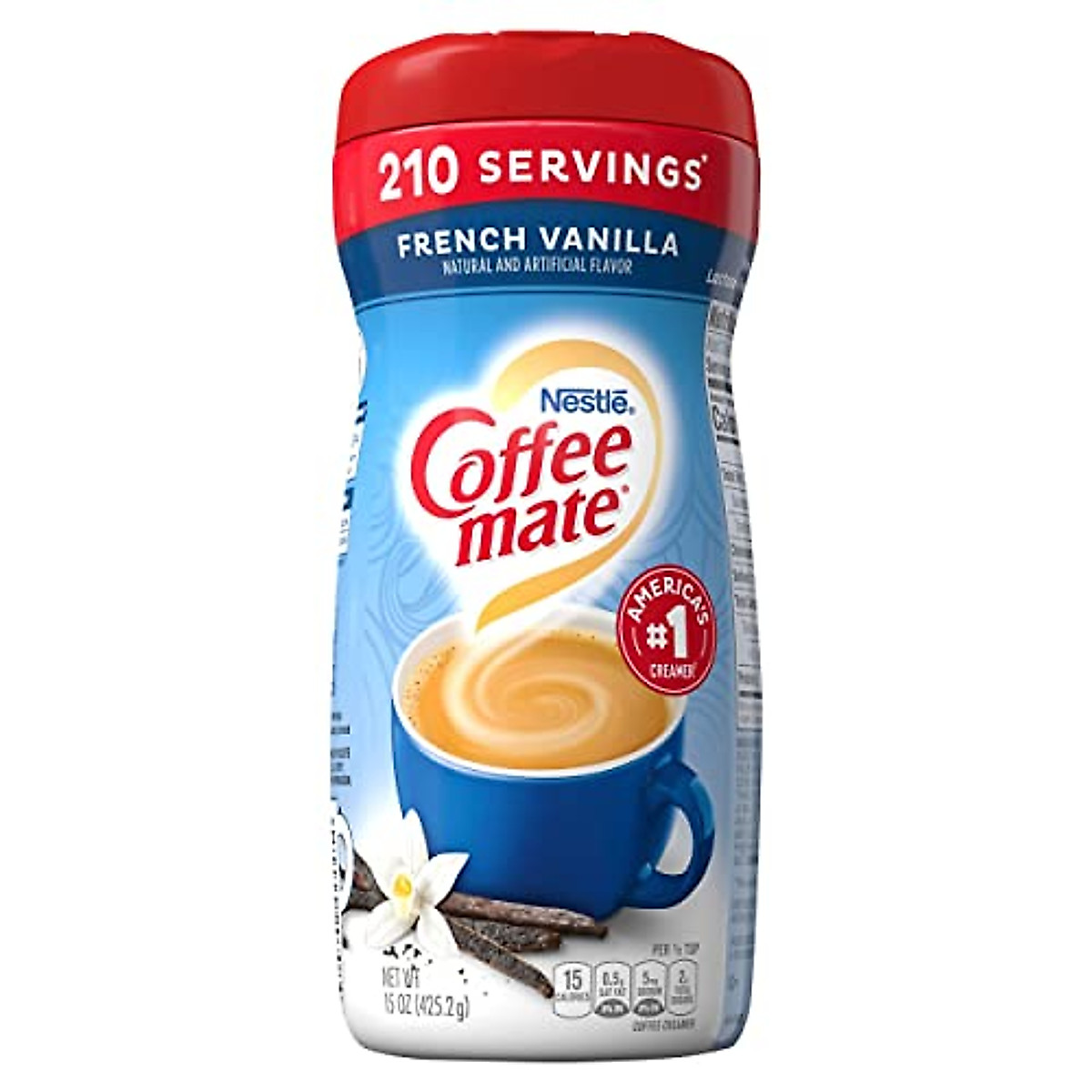 Nestle Coffee mate French Vanilla Powder Coffee Creamer 1 Pack (15 Oz)