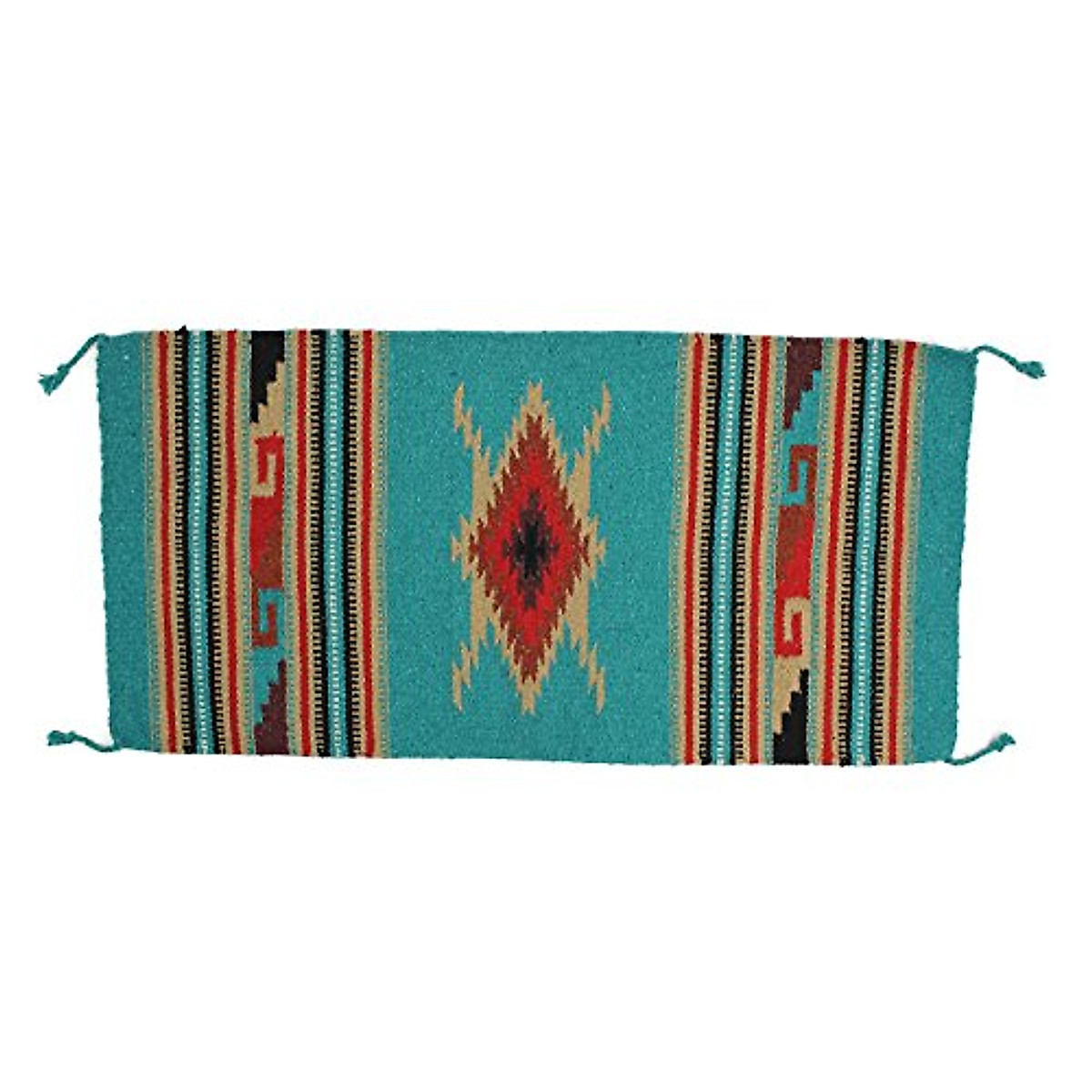 Onyx Arrow Southwest Area Rug, 20 x 40 Inches, Eagle Eye, Green/Tan