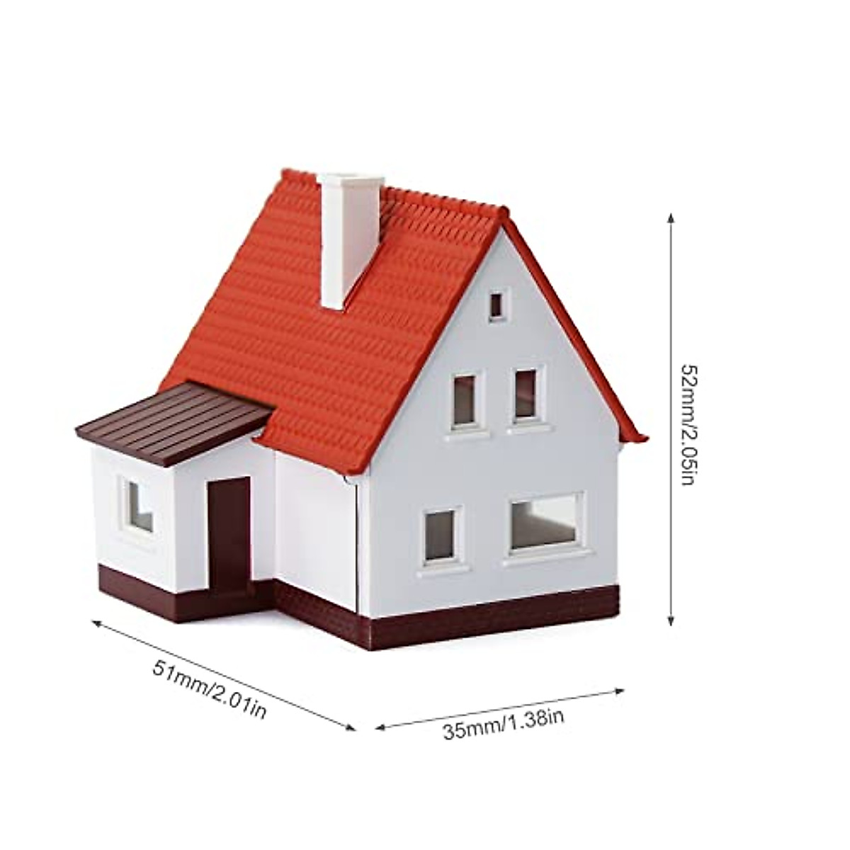 One Set N Scale 1:160 Model Village House Assembled Model Architectural Building Layout JZN03R