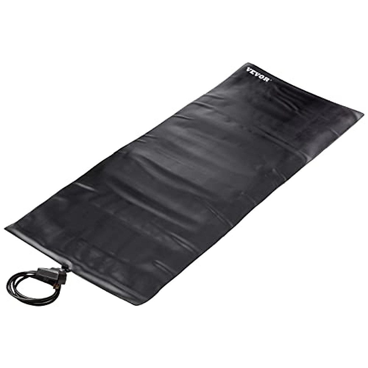 VEVOR, 2ft x 5ft Walkway, 120V Ice, PVC Heated 6ft Power Cord, Slip-Proof, Ideal Winter Outdoor Snow Mat, 2'' per Hour Melting Speed, Black