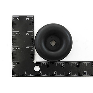 Red Hound Auto 3 Rubber Bumpers for Trailer Compatible with Ramp Door Truck 2.5 Inches Round Replacement Cargo Stop