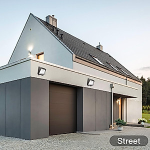 JTT LED Wall Pack Lights Outdoor with Dusk to Dawn Photocell, Selectable 75W/60W/45W, 8250LM/6600LM/4950LM, 6000K/5000K/4000K,Waterproof Flood Security Wall Pack Lighting for Garage Yard Parking Lo