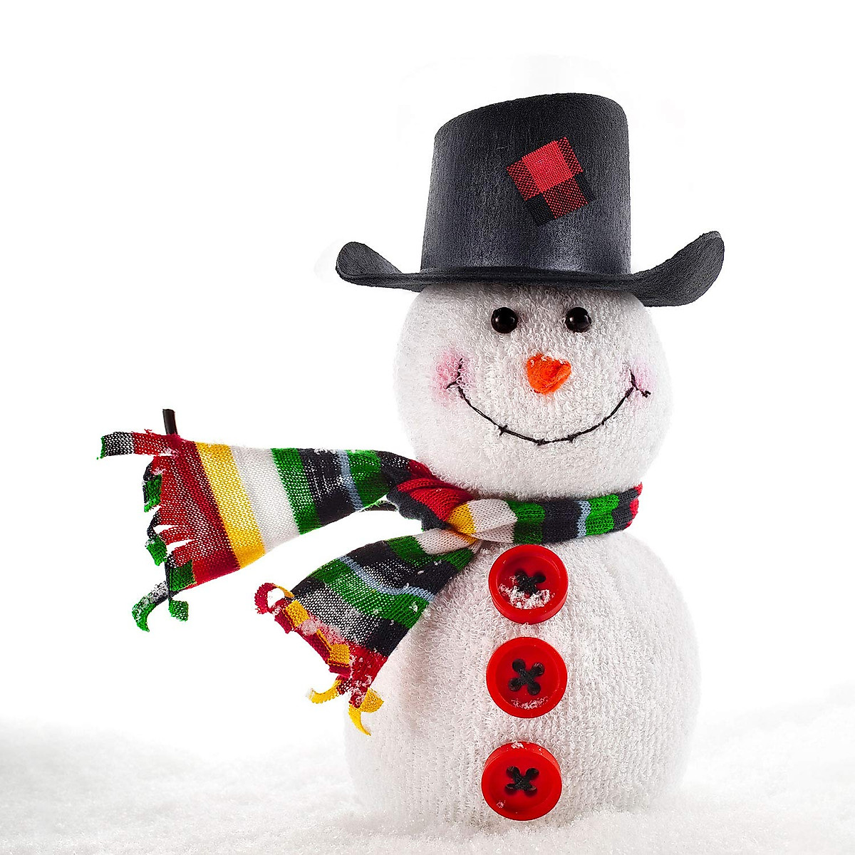 Skylety 8 Pieces Felt Top Hats Black Mini Top Hats Christmas Party Decoration for Your Snowman, Doll, or Other Craft Project