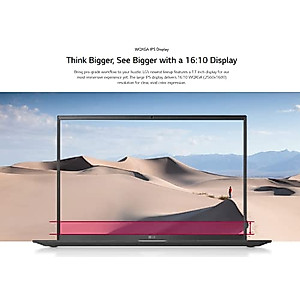 LG Gram 17 Ultra-Lightweight Laptop, 17" IPS WQXGA (2560 x 1600) 16:10 DCI-P3 99% Display, Intel Evo i7-1195G7, 2X Thunderbolt4, 20 Long Battery Life, Wi-Fi 6, Webcam (16GB 4266MHz RAM | 1TB PCIe SSD)