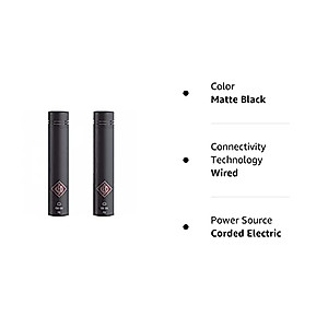 Neumann KM 184 MT Stereo Set Condenser Microphone,Matte Black