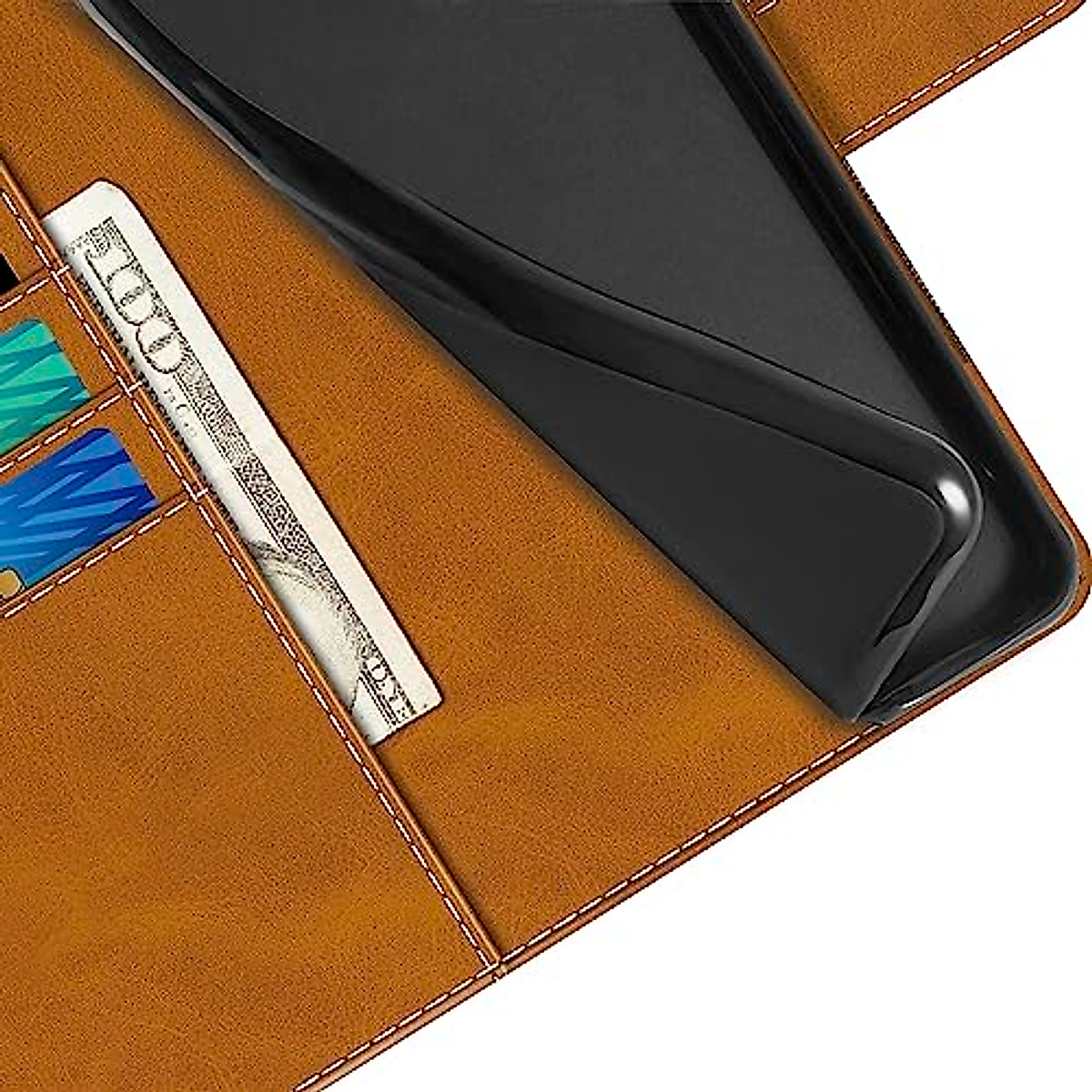 MILEGAO Leather Case for Sony Xperia Z5 Magnetic Phone Case with Wallet and Card Slot + [2 Pack] Tempered Glass Screen Protector for Sony Xperia Z5 Dual (5.2”)