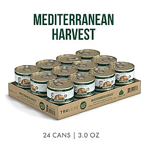 Weruva TruLuxe Cat Food, Mediterranean Harvest with Tuna Whole Meat & Veggies in Gravy, 3oz (Pack of 24)