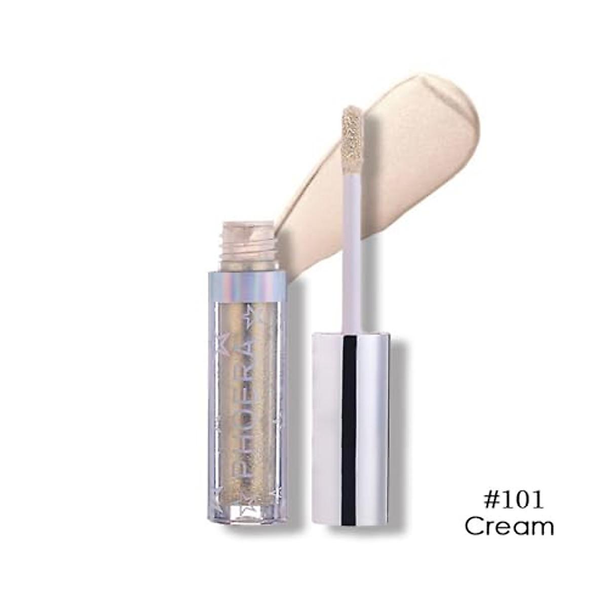 Ardorlove Metallic Glitter Eyeshadow Liquid, Shiny Liquid Eyeshadow Highly Pigmented, Long Lasting Liquid Metallic Eyeshadow, Metal Eye Shadow Liquid, Gift for Girls and Women -101