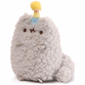 GUND Pusheen and Stormy Birthday Set Plush, Collectible Stuffed Animals for Ages 8 and Up, Gray, 6.5”