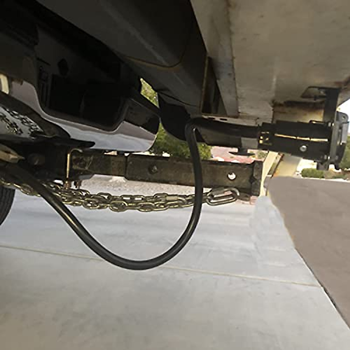 Oyviny 7 Way Trailer Extension Cord 3 Feet, 7 Pin RV Trailer Wiring Extension with Double Prongs Connector for RV Trailer, Caravan, Camper and Van