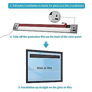 Sortfle Solar Charger 7.4V/8.4V Solar Panel Charger for Window Shades, Dual Cell Series Li-ion Device Solar Charger，Motorized Curtain or Motorized Blinds 8.4V Charger