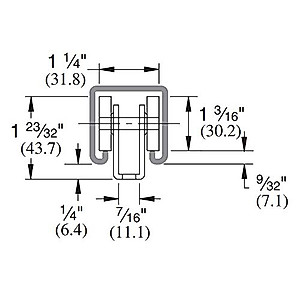 Hi Flame 4 Wheel Light Duty Trolley Assembly Roller Trolley Easy Bolt Installation for use with 1-5/8" Wide and All 1-5/8" or Taller Strut Channel (4)
