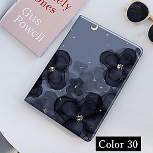 kaidisen Flower Case Compatible with iPad Mini A17 Pro 2024/ iPad Mini 6th Generation Case Flower Pattern Floral Illustration Mini 7 Mini 6 Cover Auto Sleep Wake Support Pencil Charging,Color 30