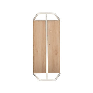 Linon Paisley Short Metal Clothing Rack in White