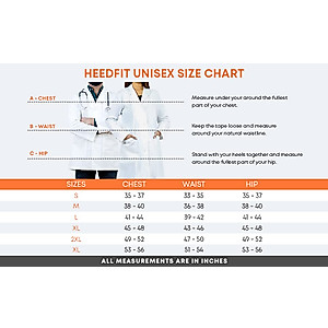 HEEDFIT Premium Quality Unisex Lab Coat, Comfortable Poly-Cotton Professional Lab Coats for Doctors WHITE S