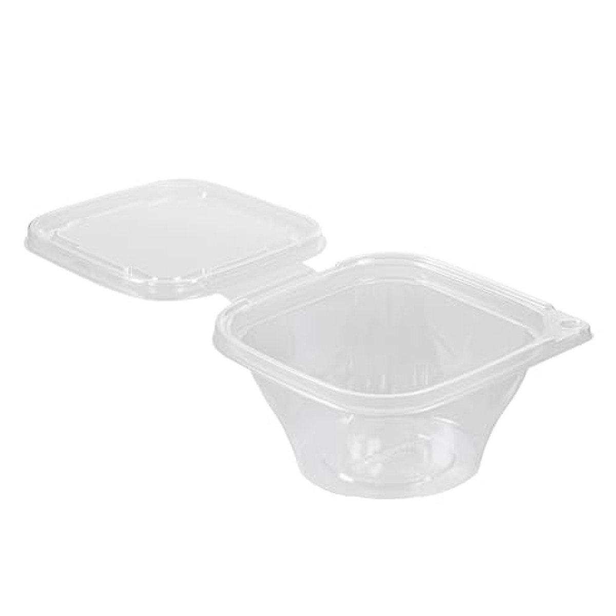 Restaurantware Tamper Tek 8 Ounce Snack Containers 100 Durable Deli Containers - Tamper-Evident Lid Disposable Clear PET Round Containers With Lid For Takeout And Delivery Orders