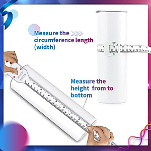 Majreey Sublimation Blanks Tumbler Clamp Tool, for 20 Oz Sublimation Blanks, Heat Resistant Gloves, Heat Tape Sublimation, Heat Tape Dispenser Sublimation Kit, Tumbler Clamp Clamp (Blue,Pink)