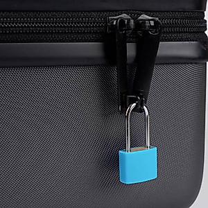 4 Pcs Suitcase Lock with Keys, Small Luggage Locks Metal Padlocks Luggage Padlocks Multicolor Mini Padlock Keyed Padlock for Backpack Locker Lock School Gym, 4 Colors