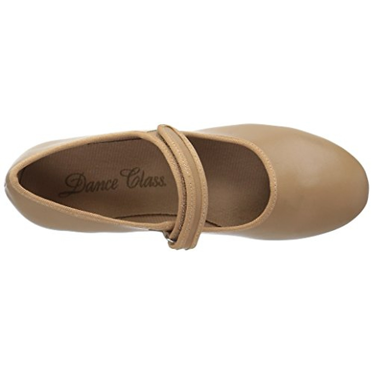Dance Class Maryjane Tap Shoe, 8 M US Toddler, caramel
