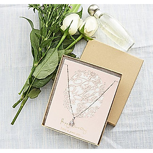 MESHA Kraft Jewelry Gift Boxes with Lids, 6x5x1 Cotton Filled Jewelry Boxes, Necklace Gift Box, Bracelet Gift Box, Earring Box, Bulk Jewelry Boxes for Shipping, Small Business, Accessories, Brown 42 Pcs