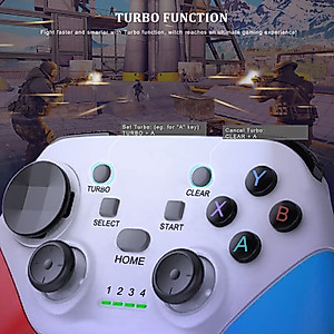 Megadream Wireless Mobile Gaming Controller Gamepad for iPhone/Android/iPad/PC/Switch/PS4/PC Joystick with Phone Holder, Supported Cloud Game, Streaming on PS5/Xbox, Turbo, White