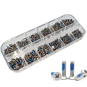 Persberg 360pcs 12size Laptop Notebook Tiny Computer Replacement Electronic Screws Assortment Kit Silver,M2 M2.5 M3,for Lenovo Toshiba Gateway Samsung HP IBM Dell Sony Acer Asus HardDisk SATA SSD(11)