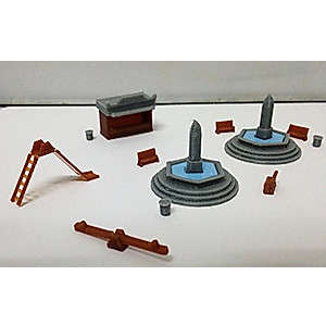 Outland Models Railway Park & Plaza Accessories Fountain Toilet. N Scale 1:160