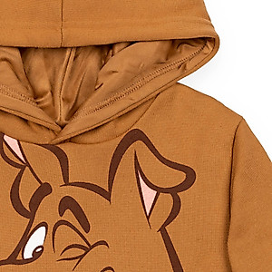 Scooby-Doo Little Boys Fleece Pullover Hoodie Brown 6