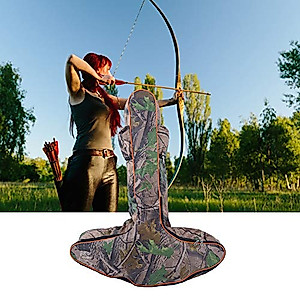 Case, Adjustable T Shape Bag with 2 Sides Storage Bag Double Zipper Design Recurve Bow Case for Outdoor Archery Competitions 35in x 27.2in x 6.3in