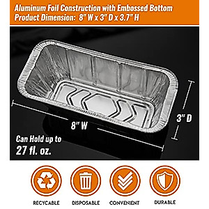 NUPICK 40 Pack Grease Cup Liners for Blackstone 17"/28"/36" Griddle, Drip Pan Liners for Blackstone 5017, Disposable Aluminum Foil Drip Pan Liner