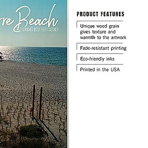 Lantern Press 6x9 Inch Wood Sign, Ready to Hang Wall Decor, Navarre Beach, Florida, Florida's Best Kept Secret, Lifeguard Station